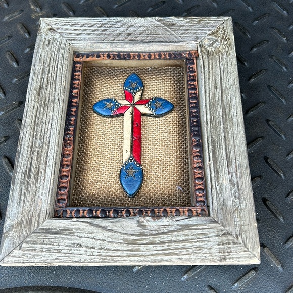 Art | 75x95 Texas Cross In A Rustic Wood Frame | Poshmark